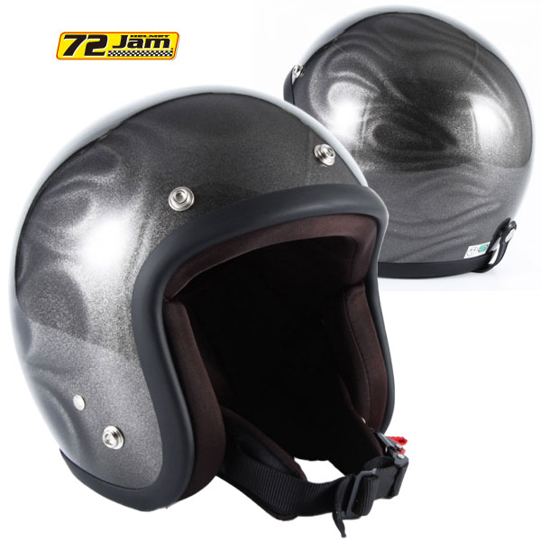 【楽天市場】★送料無料★72JAM JET/ジェット JGシリーズ JG-14【GHOST FLAME/シルバー(グロス仕上げ)】《SG/PSC規格適合/全排気量対応》72ジャム/ジャムテック ...
