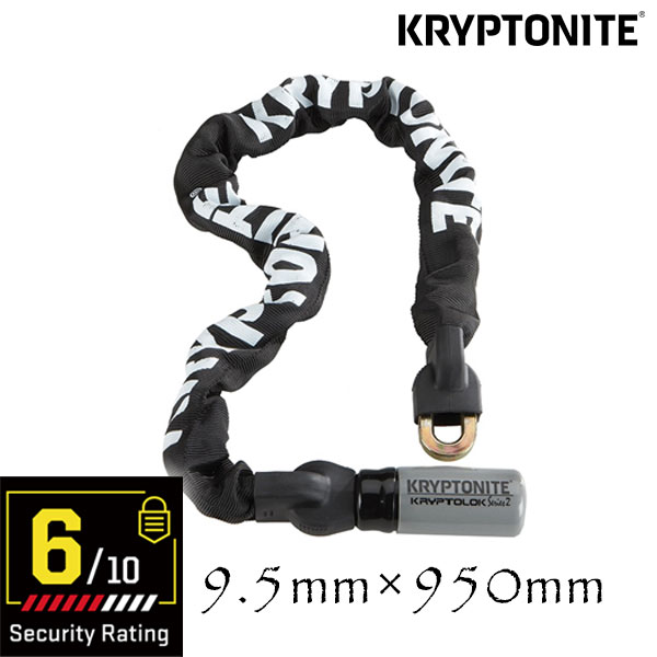 【楽天市場】KRYPTONITE 000839 Kryptlok S2 IntegratedChain【9.5mm×950mm】 I Key ...