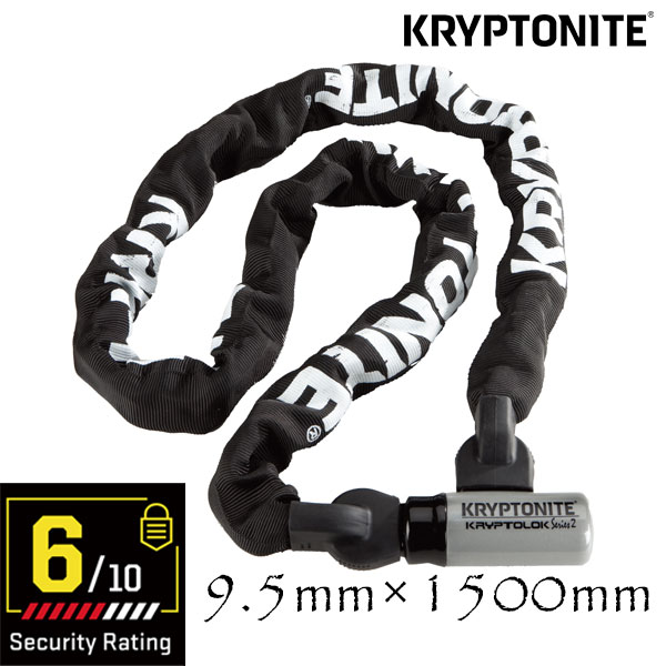 【楽天市場】KRYPTONITE 000846 Kryptlok S2 IntegratedChain【9.5mm×1500mm】 I Key ...