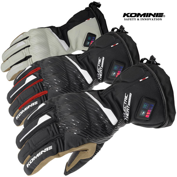 【楽天市場】★送料無料★KOMINE 08-215/EK-215 デュアルヒートプロテクトエレクトリックグローブ /コミネ：MotoGoods ...