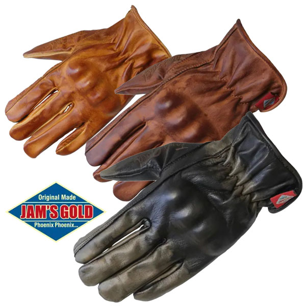 【楽天市場】★送料無料★JAM'S GOLD(ジャムズゴールド) JGG-1048 STAINS レザーグローブ ORION ACE/オリオン ...