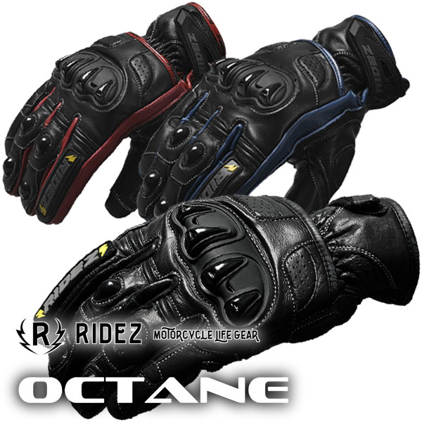 【楽天市場】★送料無料★RIDEZ OCTANE STEEL GLOVE RLG11 バイク/オートバイ用レザーグローブ /ライズ：MotoGoods Market