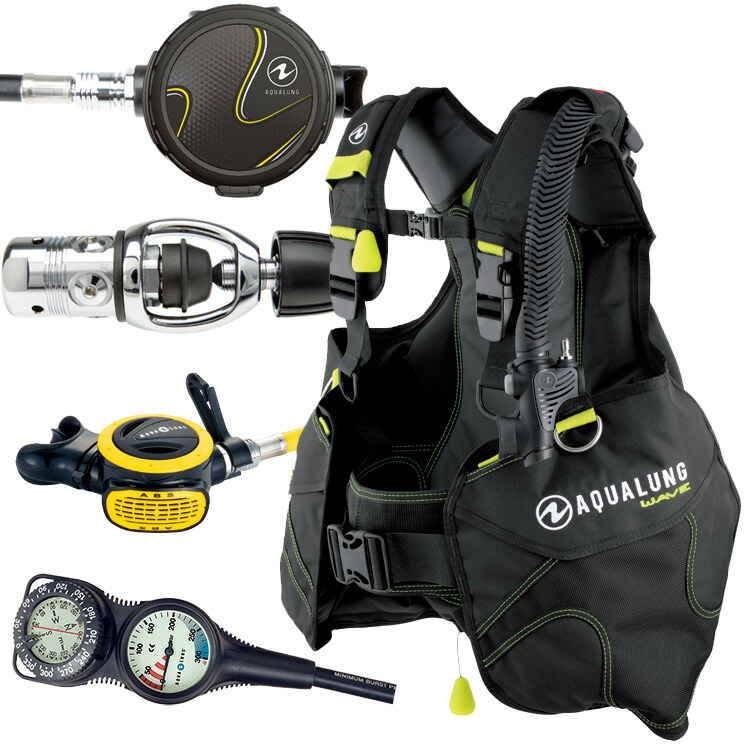 【楽天市場】[ アクアラング ] ウェーブ AQUALUNG WAVE BC + レギュ カリプソ レギュレーター ダイビング重器材4点セット：エムアイシー21（mic21）