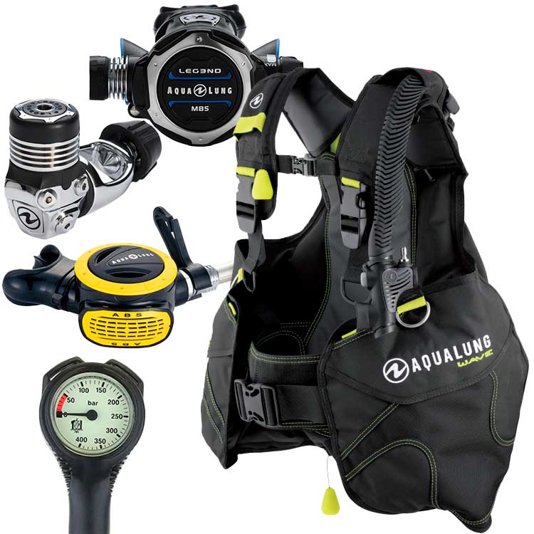 【楽天市場】[ アクアラング ] ウェーブ AQUALUNG WAVE BC + レジェンド MBS レギュレーター ダイビング重器材4点セット：エムアイシー21（mic21）