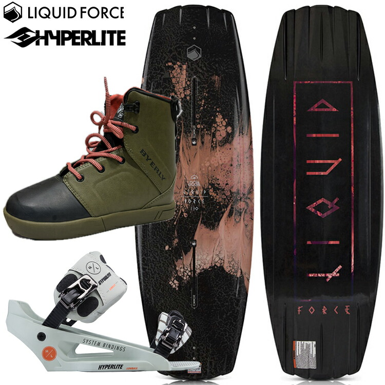 【楽天市場】[ Liquid Force ] リキッドフォース ME ウエイクボードセット HYPERLITE SYSTEM BINDING ハイパーライト システムビンディング バイリー ...