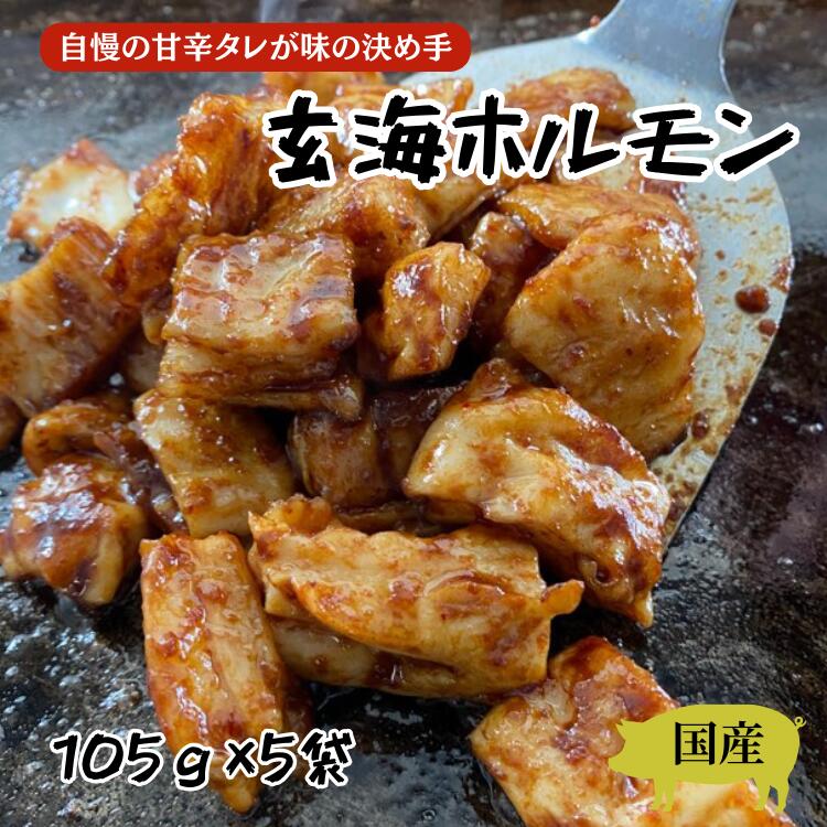 【楽天市場】国産 ホルモン 味付け 豚ホルモン 525g (105g 5袋) 玄海ホルモン ホルモン焼き 【冷凍】 簡単 調理 バーベキュー 焼肉 味付け 味噌 みそ 醤油 しょうゆ タレ漬け ...