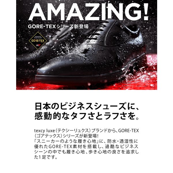 【楽天市場】asics texcy luxe メンズ GORE-TEX ビジネスシューズ テクシーリュクス アシックス商事 本革 ゴアテックス ...