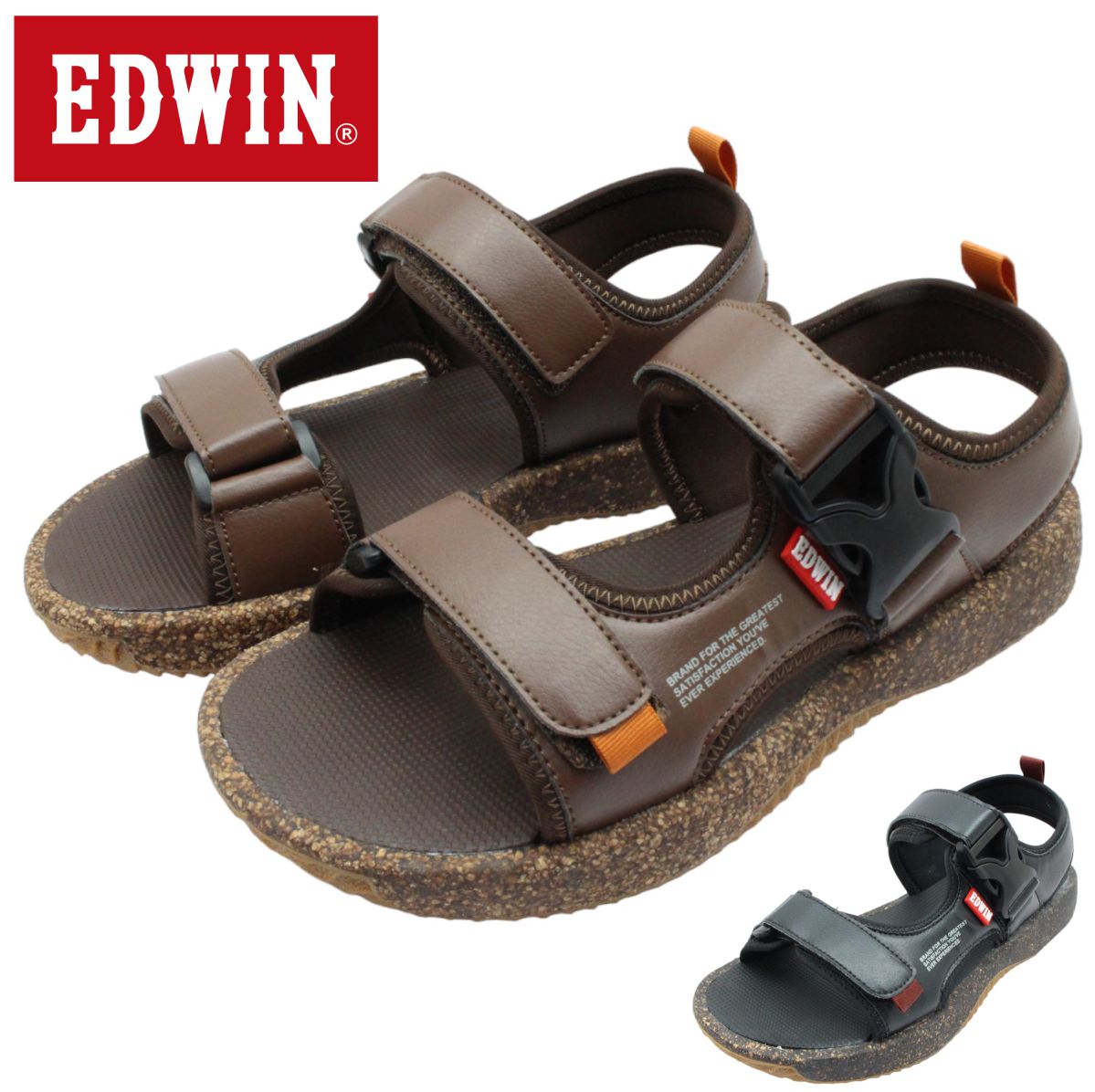 【楽天市場】EDWIN エドウイン メンズ サンダル EW5105 スポーツサンダル バックストラップ：ミッキー靴店