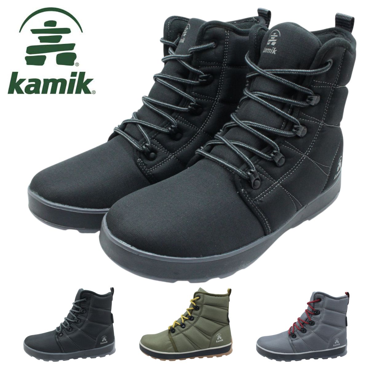 【楽天市場】kamik カミック メンズ スノーブーツ SPENCER N スペンサー 1600565 防水 防滑 防寒 アウトドア ...