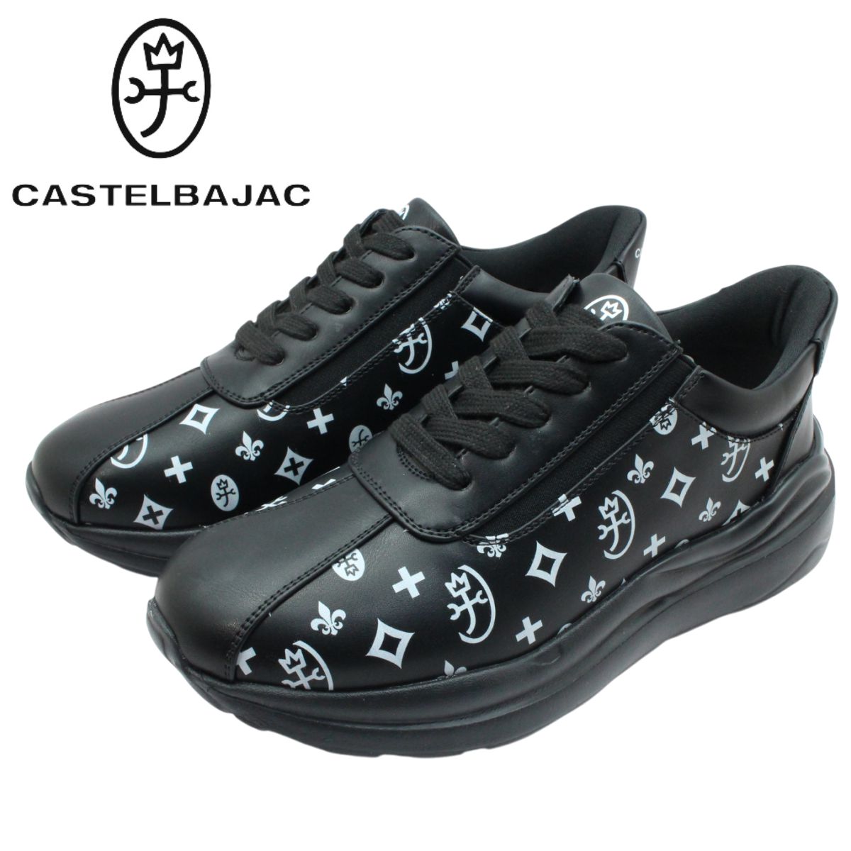 【楽天市場】カステルバジャック CASTELBAJAC レディース スニーカー CBJS301 紐靴 軽量 ブラック カジュアル madras ...