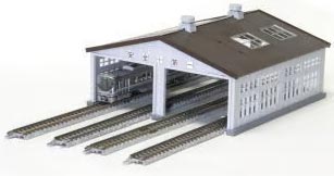 【楽天市場】4線車庫組立キット TOMIXレール用【コスミック・NS-97TK】「鉄道模型 Nゲージ コスミック」：ミッドナイン