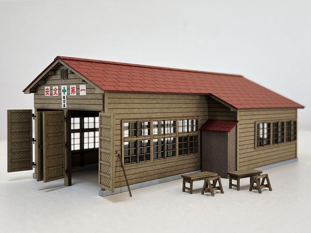 【楽天市場】1/87 杉沢の2線機関庫2【梅桜堂・ST-027-87C】「鉄道模型 1/87 梅桜堂」：ミッドナイン
