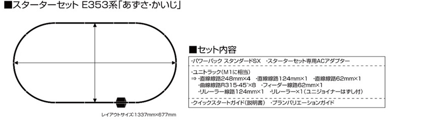 【楽天市場】※新製品 5月発売※Nゲージスターターセット E353系「あずさ かいじ」【KATO・10-028K】「鉄道模型 Nゲージ カトー ...