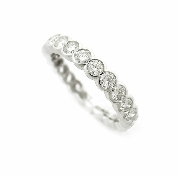 【楽天市場】【緑屋質屋】グラフ(GRAFF) ベゼルセット フルエタニティ ダイヤモンド リング K18WG RGET028【中古】：質 緑屋