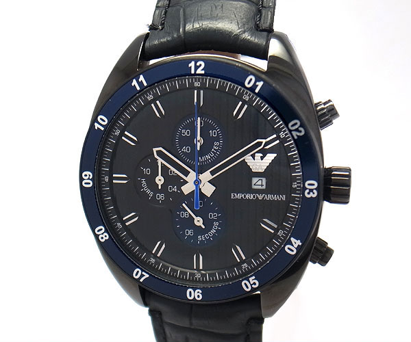 【楽天市場】【緑屋質屋】エンポリオ・アルマーニ AR5916 クロノグラフ【中古】：質 緑屋