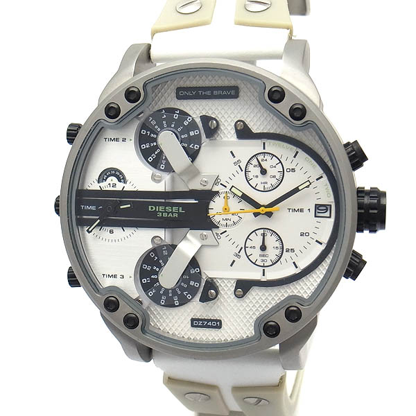 【楽天市場】【緑屋質屋】DIESEL(ディーゼル) DZ7401 ミスターダディー メンズウォッチ【保証対象外商品】【中古】：質 緑屋