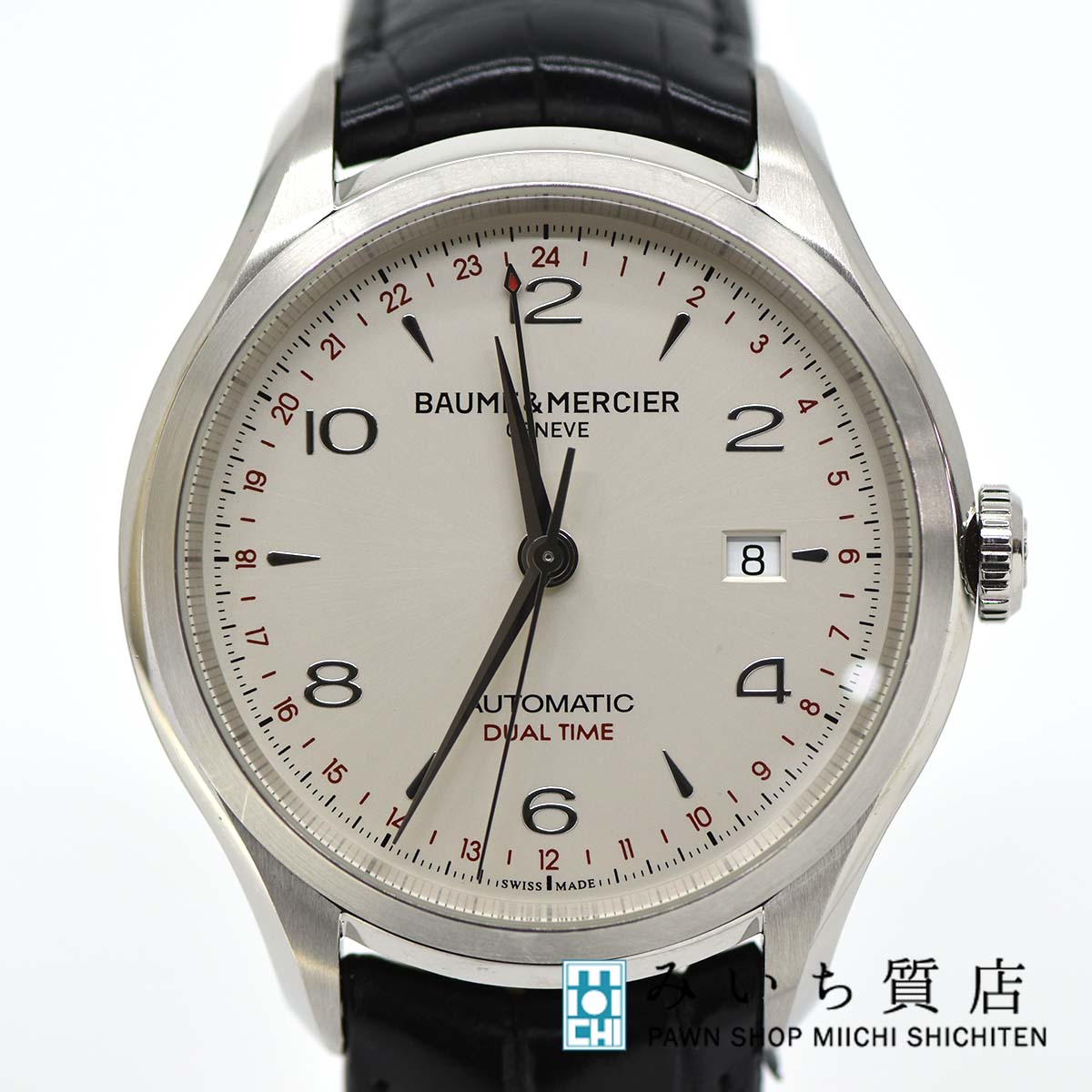 【楽天市場】質屋 腕時計 BAUME＆MERCIER ボーム＆メルシエ クリフトン デュアルタイム M0A10112 自動巻 eco48 み ...
