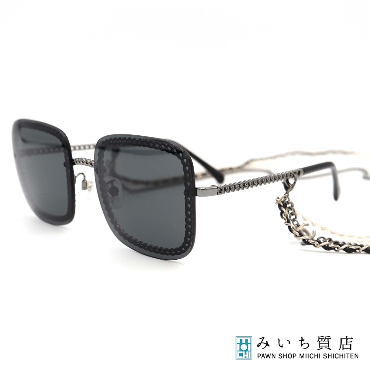 【楽天市場】質屋 CHANEL シャネル サングラス 4244 c.108/S4 57 18 140 3N 度なし レディース チェーン付き ...