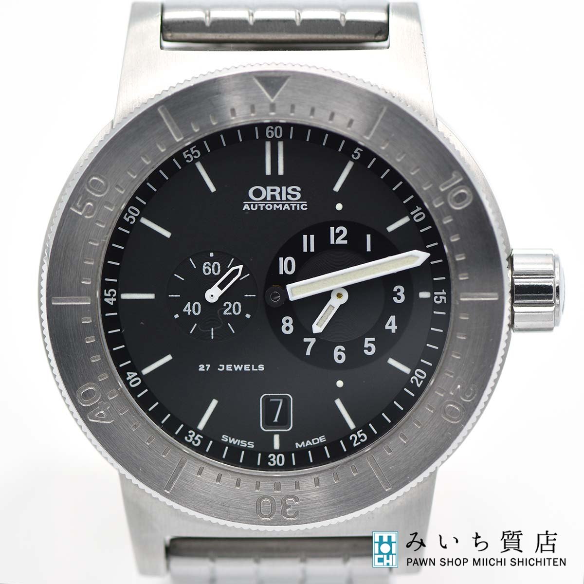 【楽天市場】質屋 稼働 腕時計 ORIS オリス ダイバーズ レギュレーター 635-7514 27石 自動巻き 黒色文字盤 箱有 H9160 ...