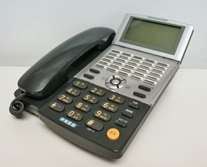 【楽天市場】【中古】NAKAYO(ナカヨ) iAシリーズ 30ボタンアナログ停電電話機 黒 ビジネスホン アナログ回線利用で停電時でも通話可能 NYC-30iA-PF(D)：三河物産