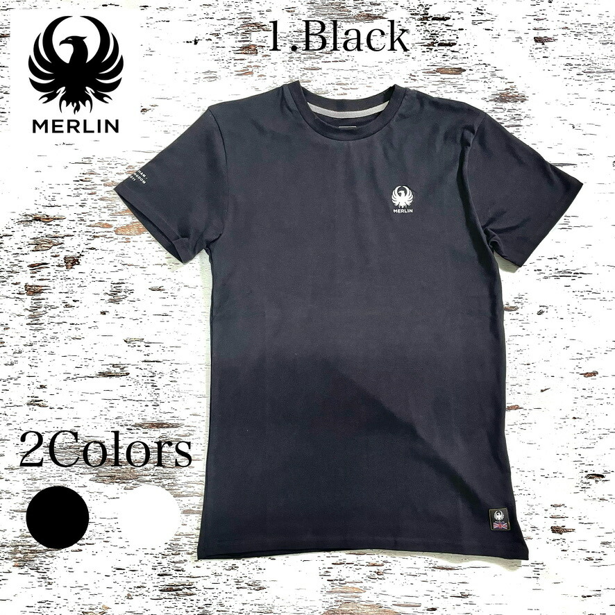 【楽天市場】【日本初上陸】MERLIN マーリン 半袖Tシャツ 2色（ブラック/ホワイト）”Radford Core Tee” オーガニック ...