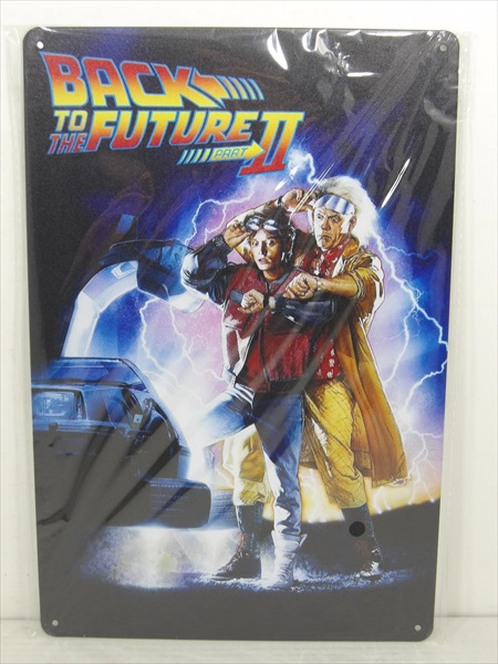 【楽天市場】 【ブリキ看板/tin plate】『 Back to the Future 2 映画ポスター柄 / ブリキプレート 』ティン ...