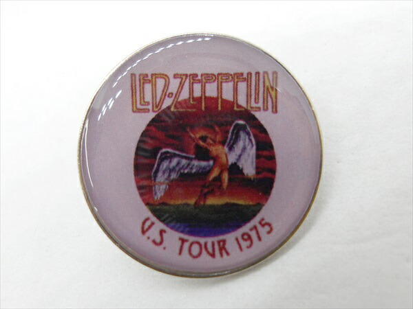 【楽天市場】 【ピンバッジ/pin badge】『 LED ZEPPELIN U.S.TOUR 1975 B / ピンズ 』バッジ バッチ ...