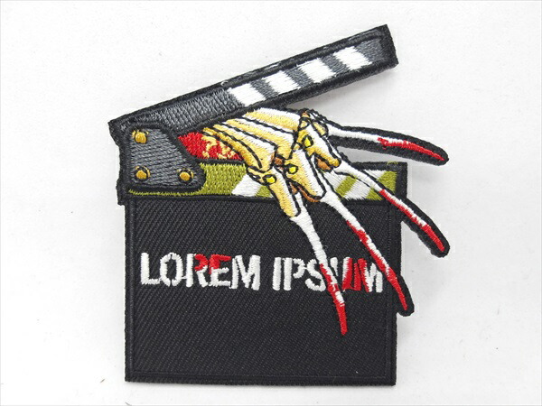 【楽天市場】 【ワッペン/patch】『 A Nightmare on Elm Street LOREM IPSUM / アイロンワッペン ...