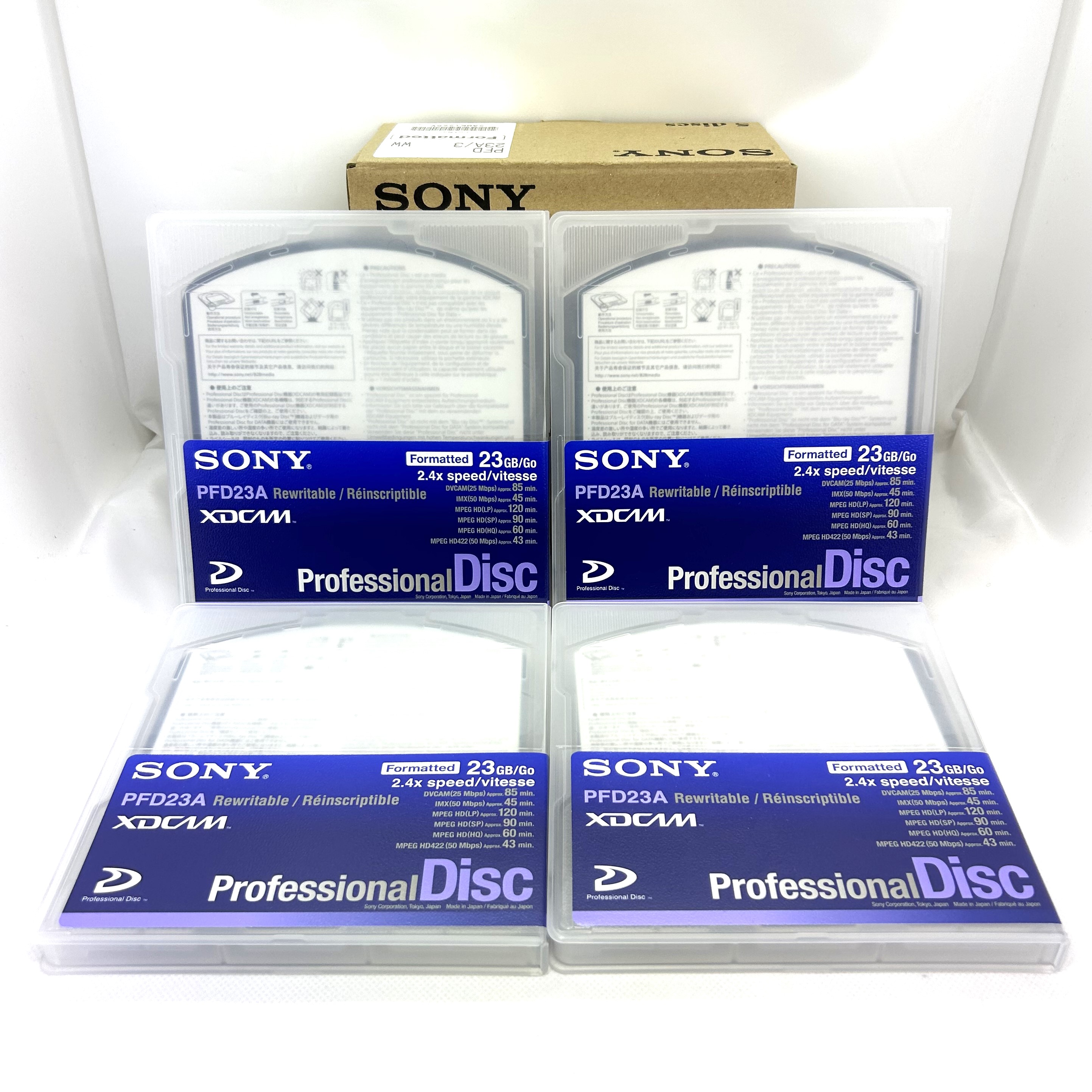 【楽天市場】《在庫あり 即納可能》 SONY ソニー PFD23A プロフェッショナルディスク 【4枚SET】：三木楽器 楽天市場店