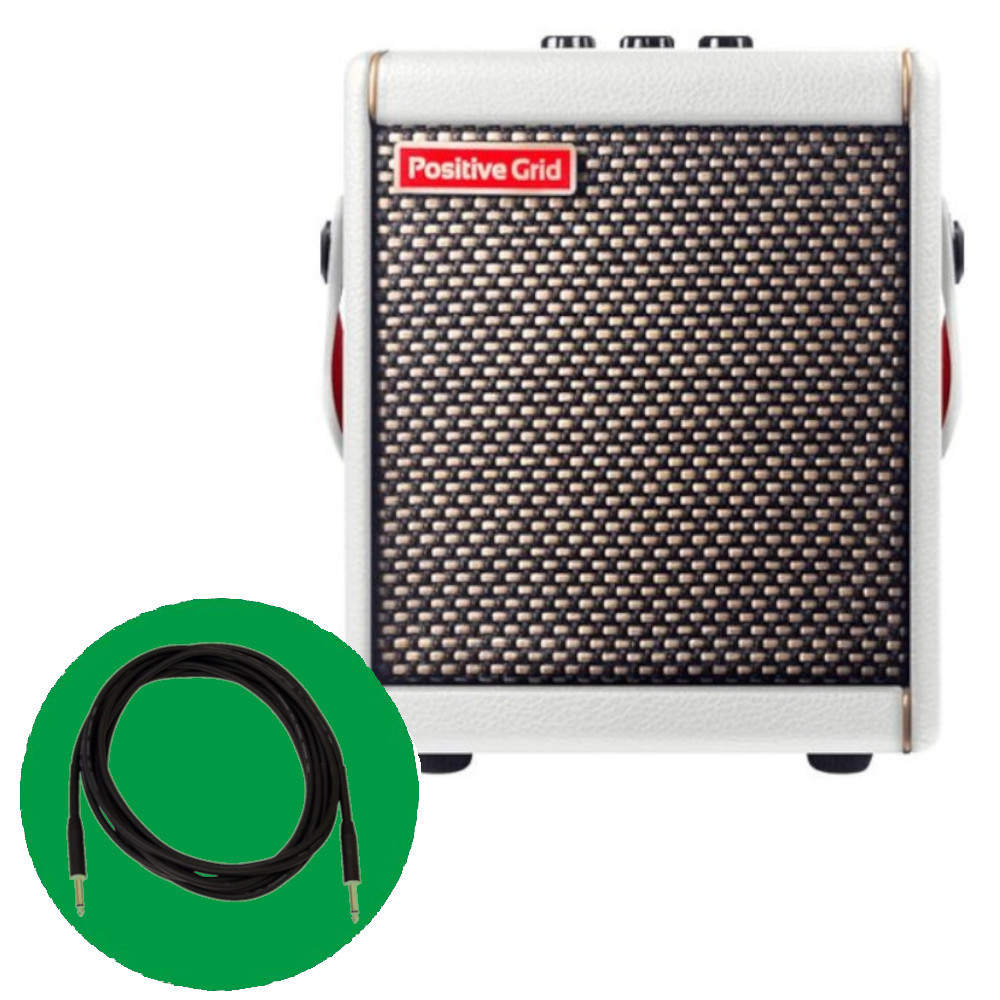 【楽天市場】Positive Grid 小型ギターアンプ Spark Mini Pearl + 3m ギターケーブル：三木楽器 楽天市場店