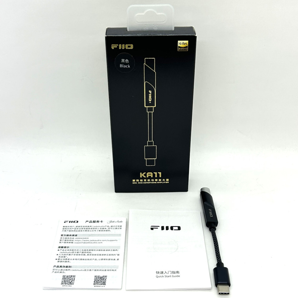 【楽天市場】《アウトレット品》FIIO USB DAC内蔵 ヘッドホンアンプ KA11 Type-C ブラック (FIO-KA11CT-B ...