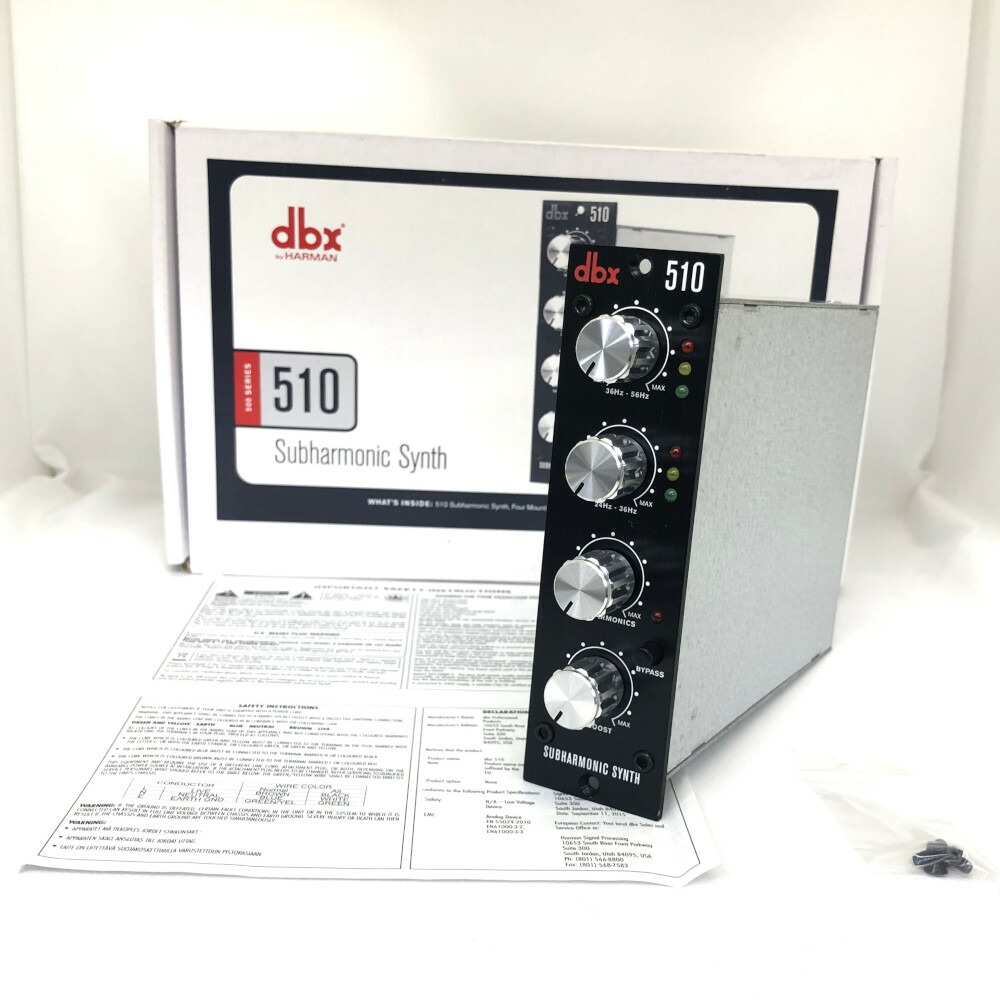 【楽天市場】《中古品》dbx 510 サブハーモニックスシンセサイザー 500シリーズパワーフレーム対応：三木楽器 楽天市場店