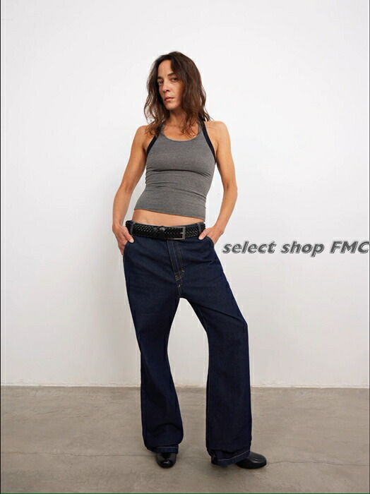 【楽天市場】\本日2千円OFFクーポン発行／Fax Copy Express* Colorblock Strap Tank Top グレー ...