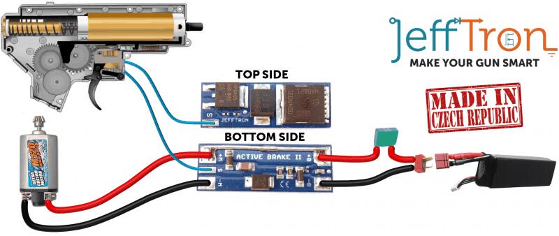 【楽天市場】Jefftron Micro active brake 2 モーターブレーキ/マイクロブレーキ/FETユニット/電動ガン/配線無 ...
