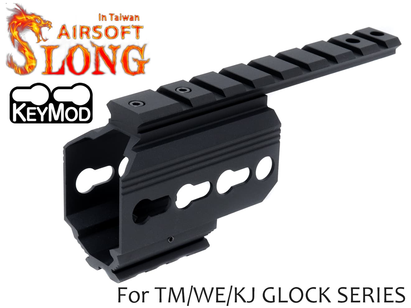 【楽天市場】SLONG AIRSOFT グロックシリーズ アルミCNC KEYMOD レール 東京マルイ / WE /KJ GLOCKシリーズ ...