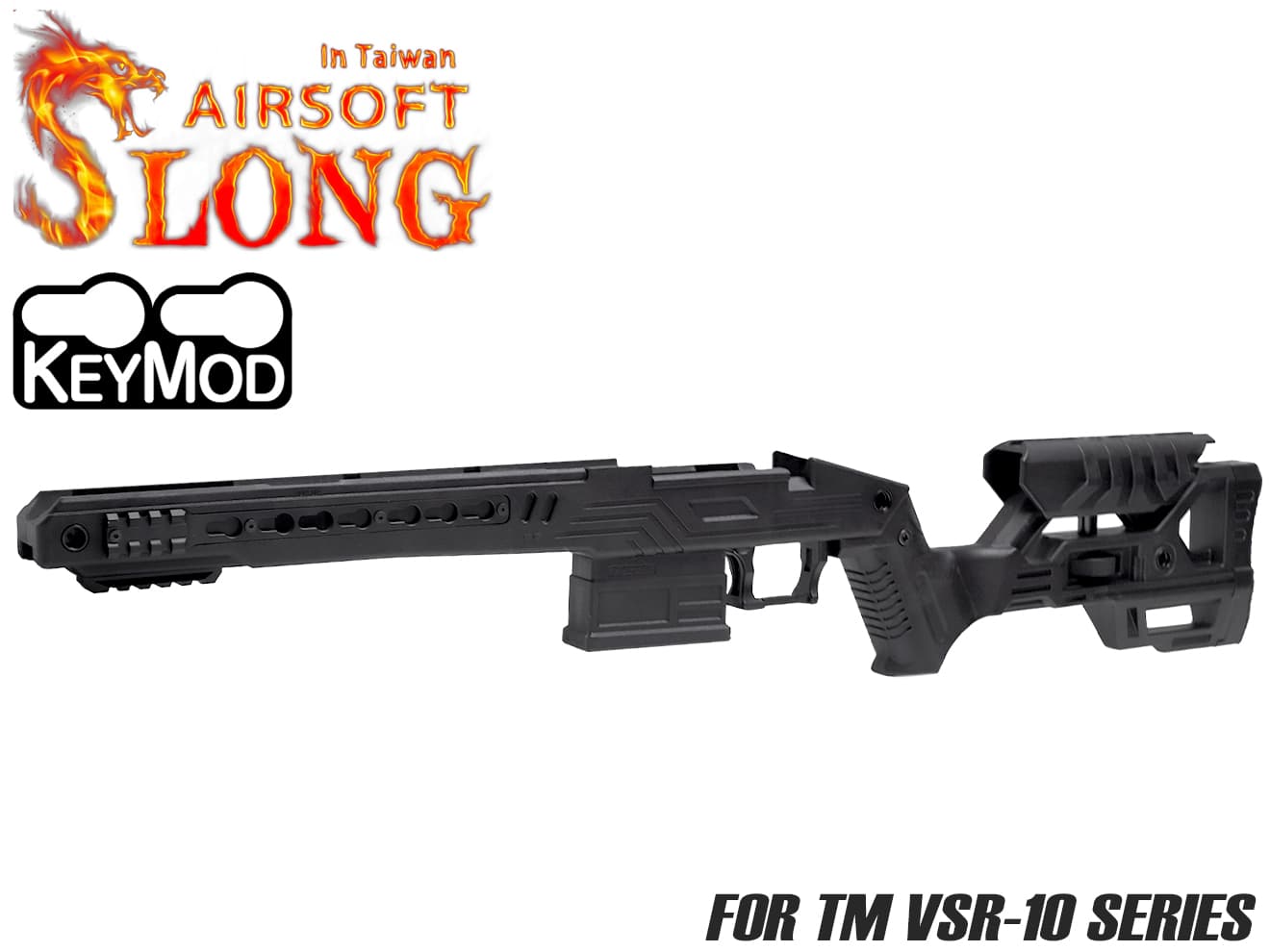 【楽天市場】SLONG AIRSOFT TSR-100 タクティカルストック VSR-10 BK 近代的 デザイン 工具不要 節度感 最適化 ...