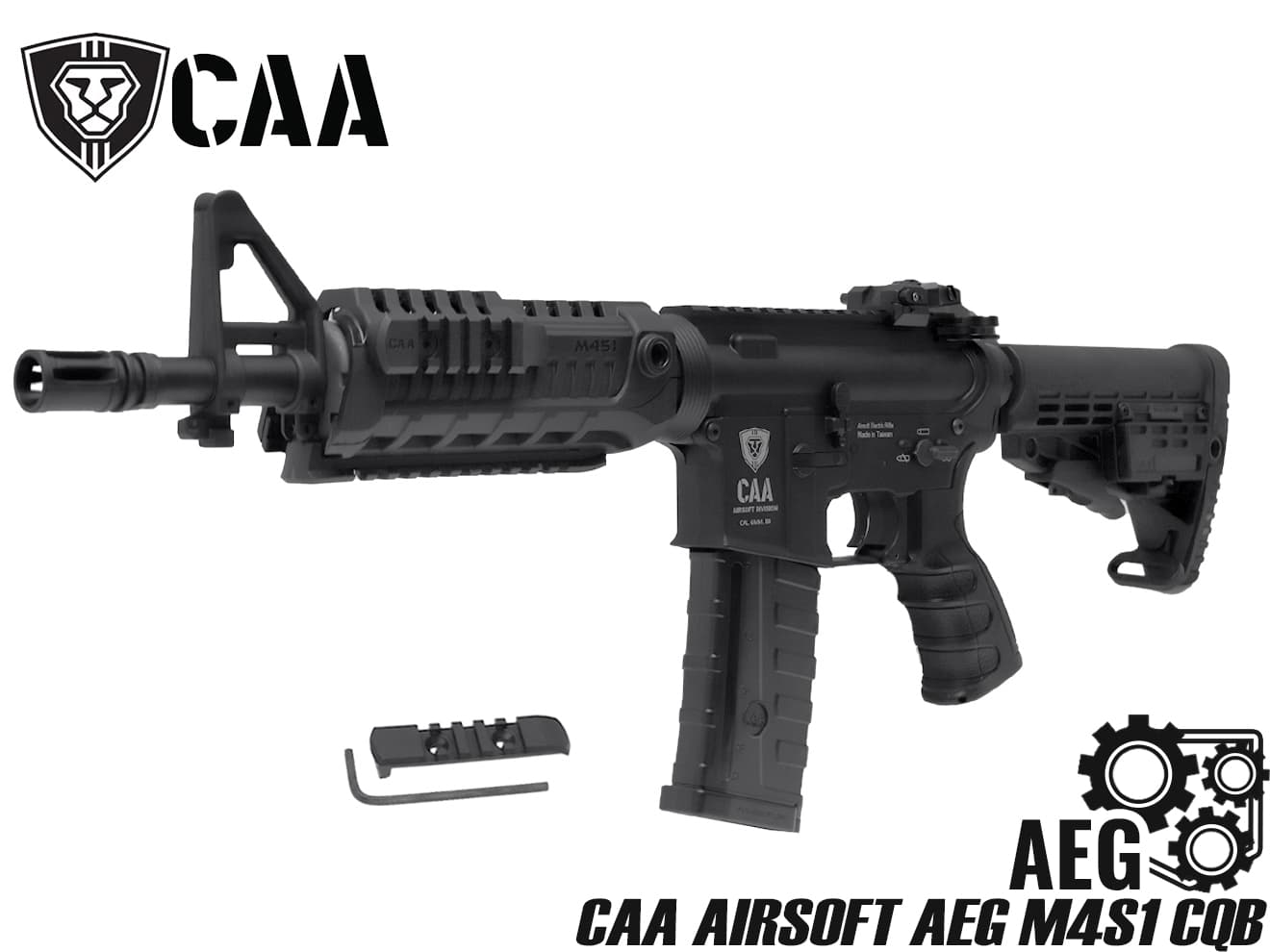 【楽天市場】CAA AIRSOFT AEG M4S1 CQB ライフル アドバンスドライン アルミレシーバー 頑丈 質感 コンプリート 仕様 ...