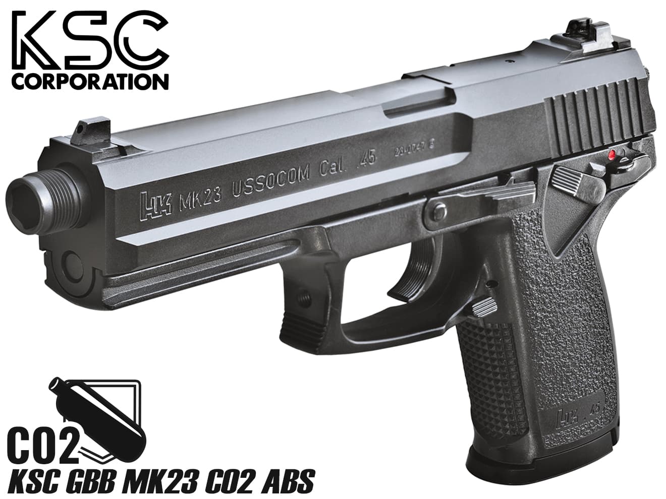 【楽天市場】KSC GBB MK23 ソーコムピストル CO2 ABS ガン本体 Mk 23 SOCOM ブローバック 米軍特殊部隊 特殊作戦群 ファイアリングピン エキストラクター リアル ...