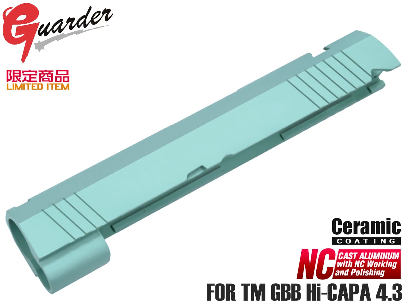 【楽天市場】CAPA-14(REB) GUARDER ノーマーキング アルミスライド for TM GBB Hi-CAPA4.3 マルイ ハイキャパ ガスブロ ドレスアップ カスタム 強化 ...