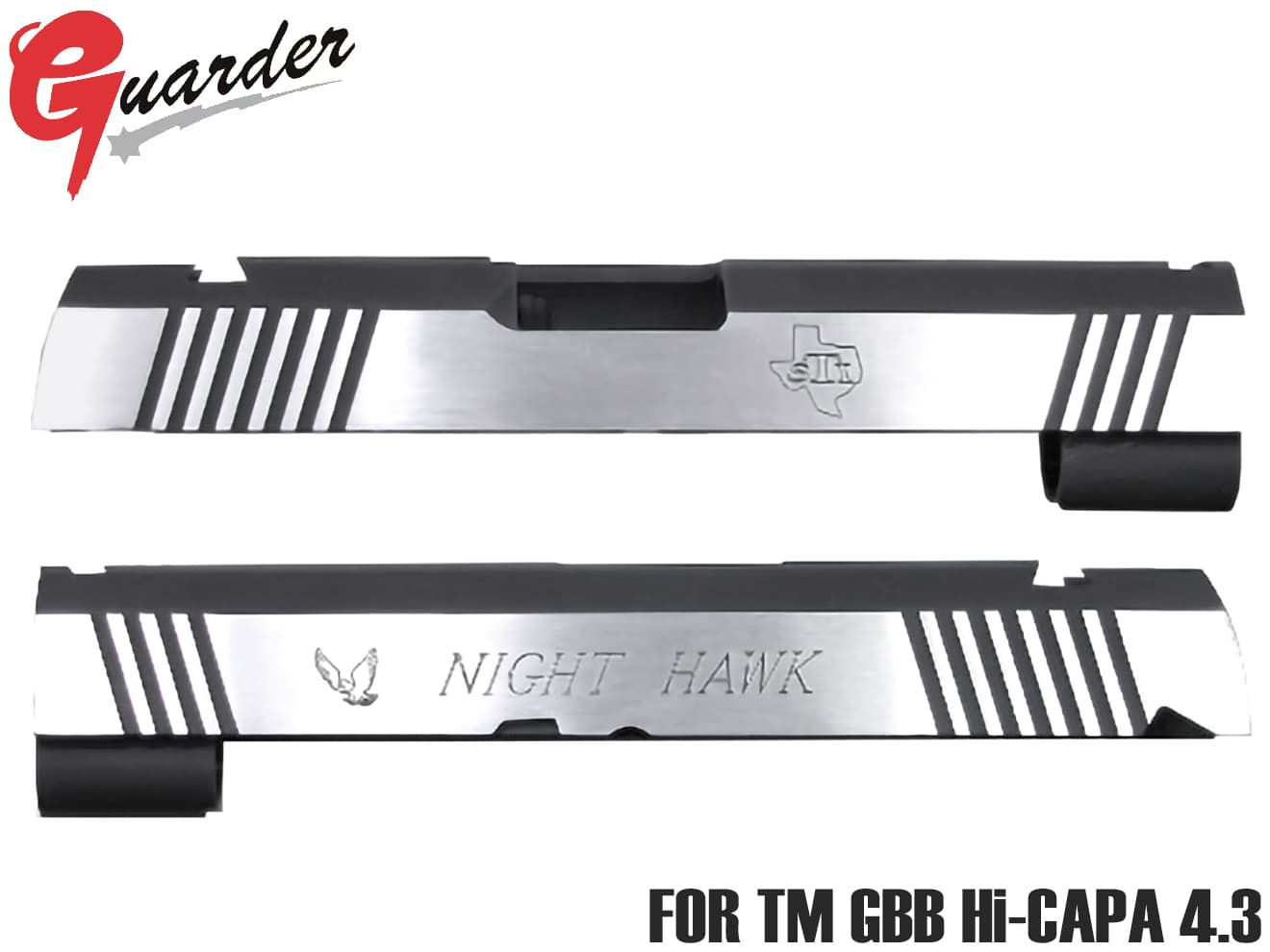 【楽天市場】CAPA-16(N) GUARDER STI NIGHT HAWK Dual Ver.アルミスライド for TM GBB Hi ...