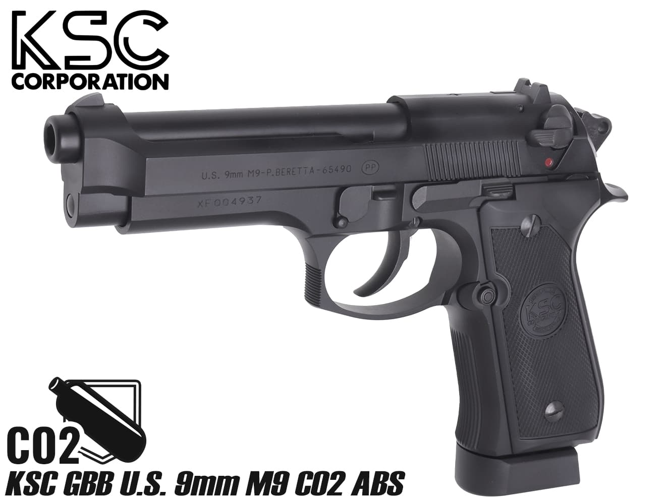 【楽天市場】KSC GBB U.S. 9mm M9 CO2 ABS 本体 ガス ガスガン システムゼロ ガスブロ リアル 冬場 季節問わず パワフルな動作 サバゲー サバゲ トイガン エアガン ...