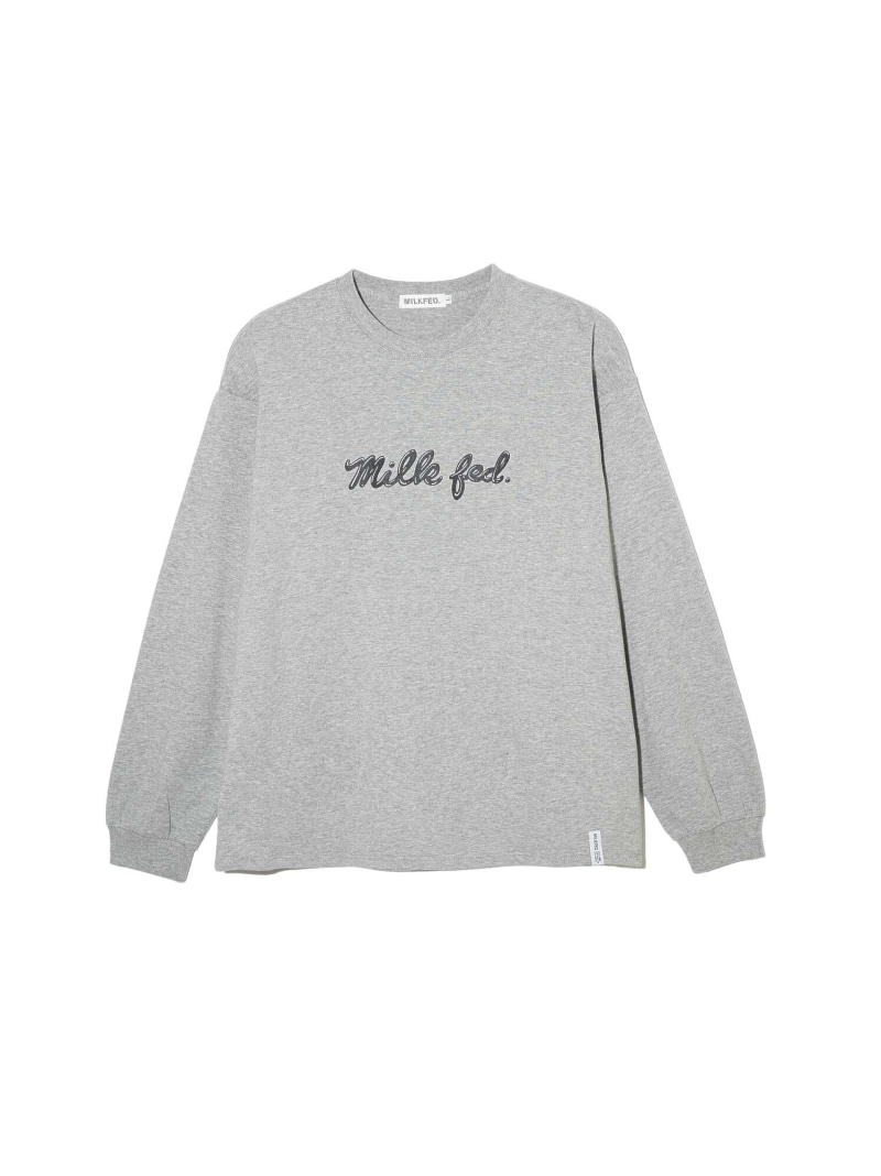【楽天市場】ICING LOGO BASIC L/S TEE MILKFED. MILKFED. ミルクフェド トップス カットソー・Tシャツ グレー ホワイト ピンク【送料無料 ...