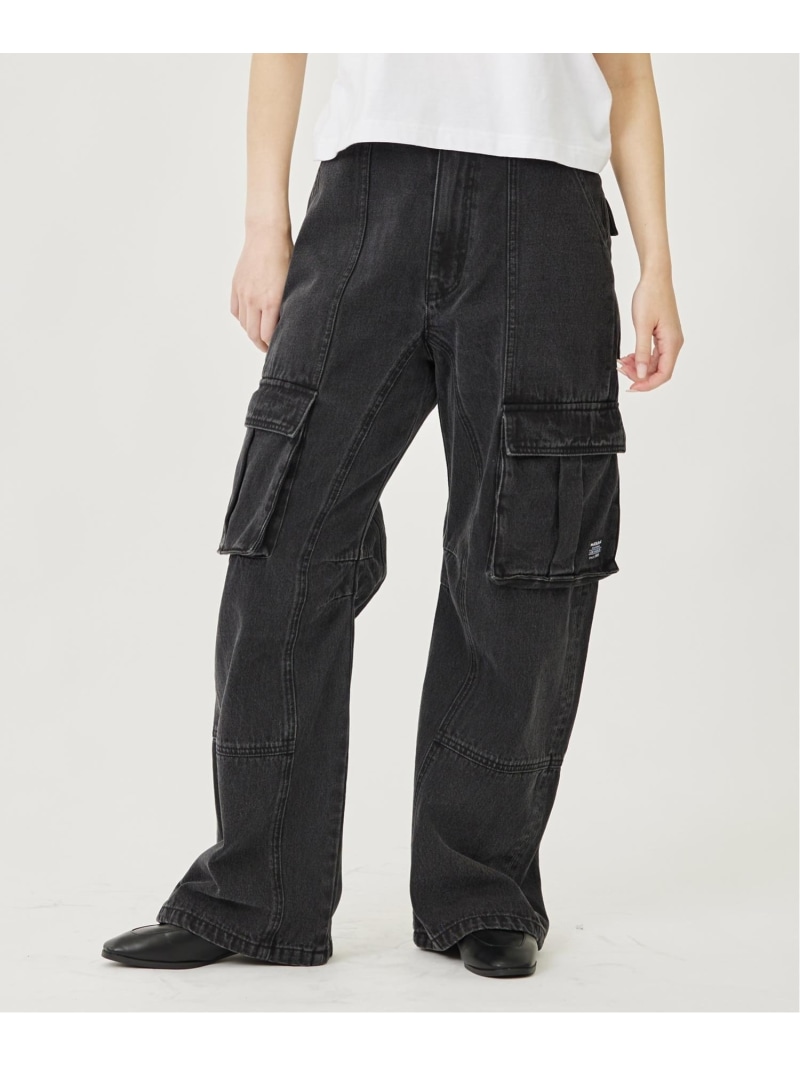 【楽天市場】DENIM CARGO PANTS MILKFED. MILKFED. ミルクフェド パンツ カーゴパンツ ブラック【送料無料 ...