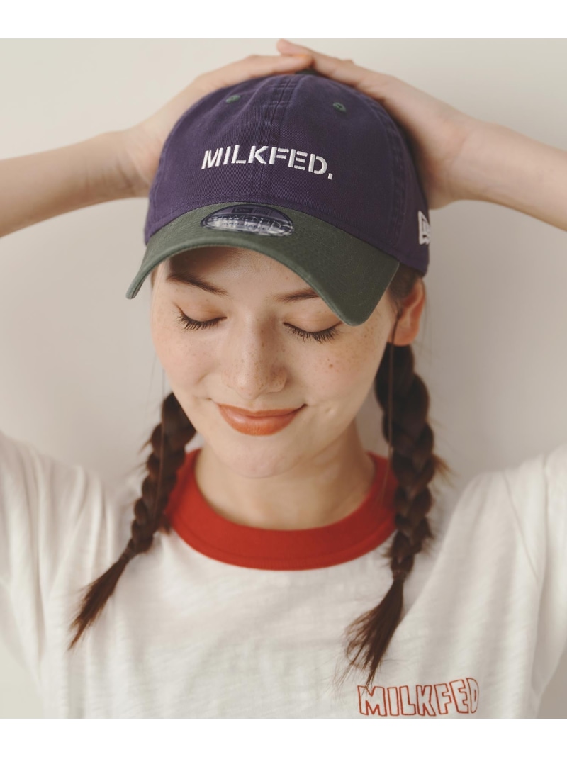【楽天市場】MF NEW ERA LOGO CAP MILKFED. ミルクフェド 帽子 キャップ ネイビー【送料無料】[Rakuten Fashion]：MILKFED. ミルクフェド