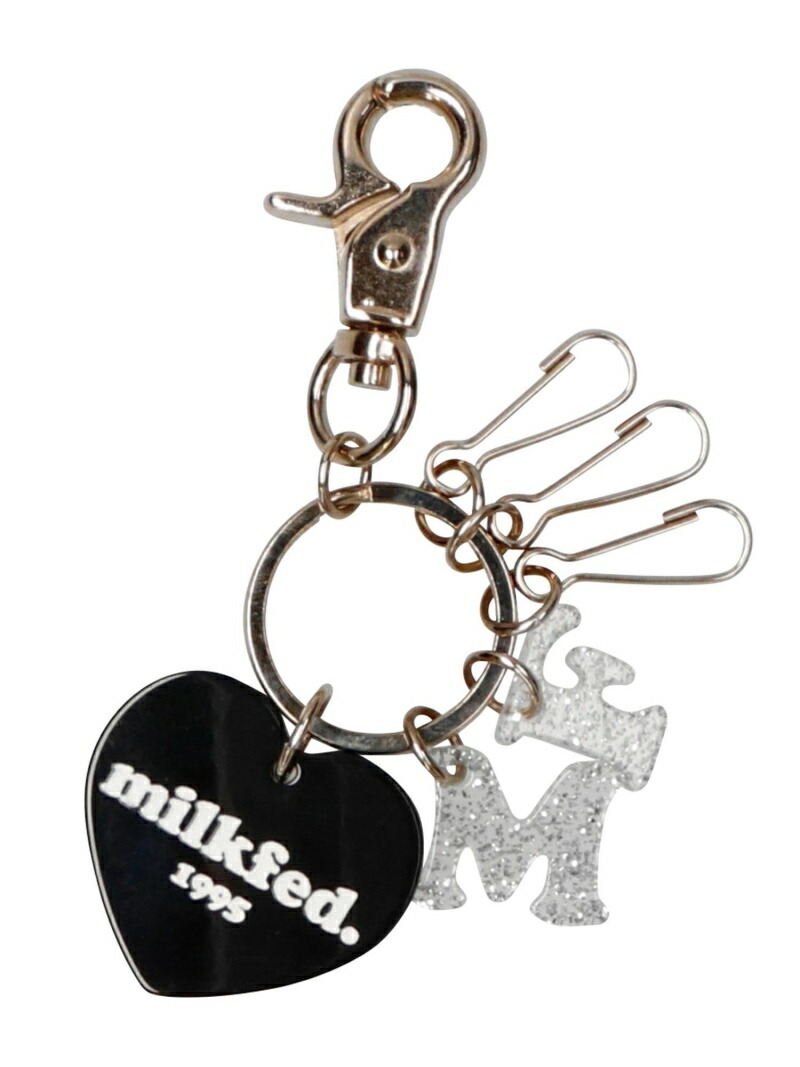 【楽天市場】HEART MF KEY CHAIN キーホルダー MILKFED. MILKFED. ミルクフェド ファッション雑貨 チャーム ...