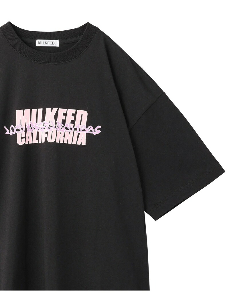 【楽天市場】【SALE／50%OFF】RETRO SPORTS WIDE SS T MILKFED. ミルクフェド トップス カットソー・Tシャツ ブラック パープル ホワイト【RBA_E ...