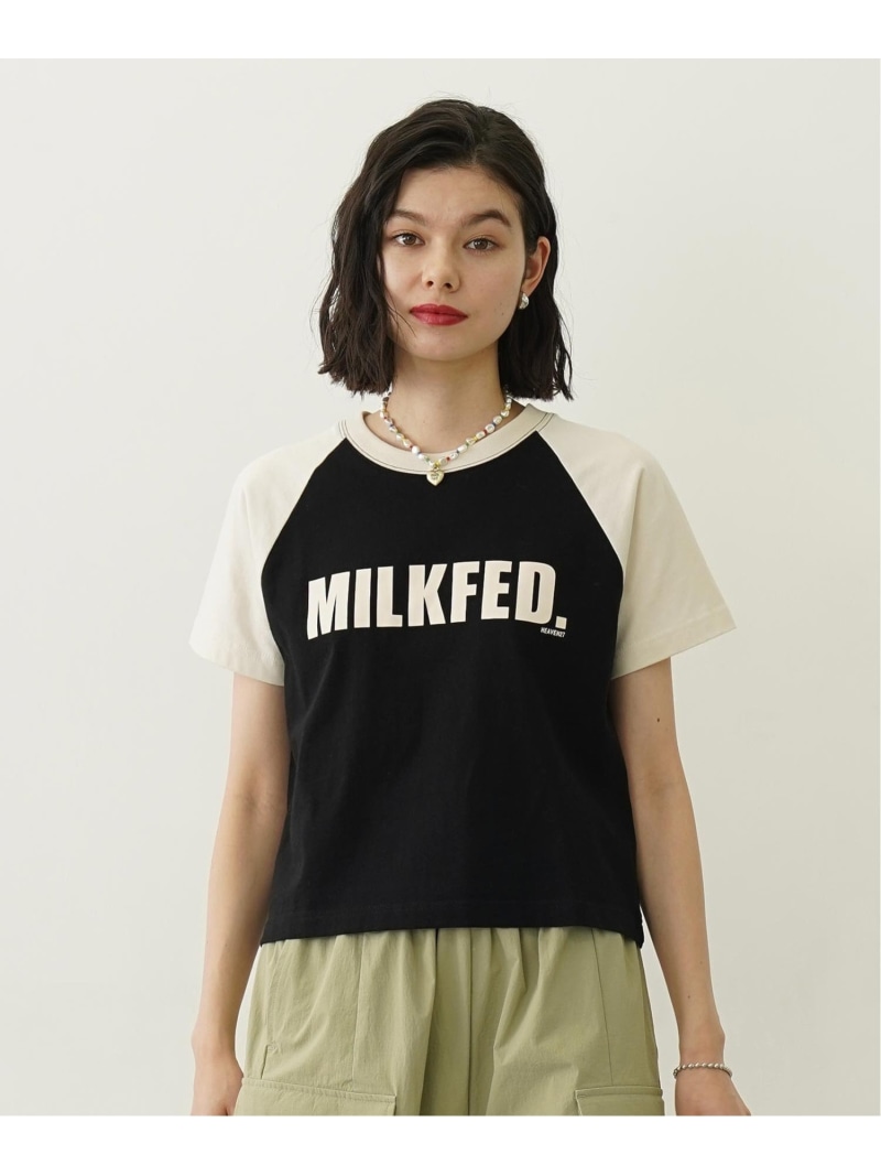 【楽天市場】MILKFED. COMPACT B/B TEE MILKFED. ミルクフェド トップス カットソー・Tシャツ ブラック グレー ホワイト【先行予約】*【送料無料 ...