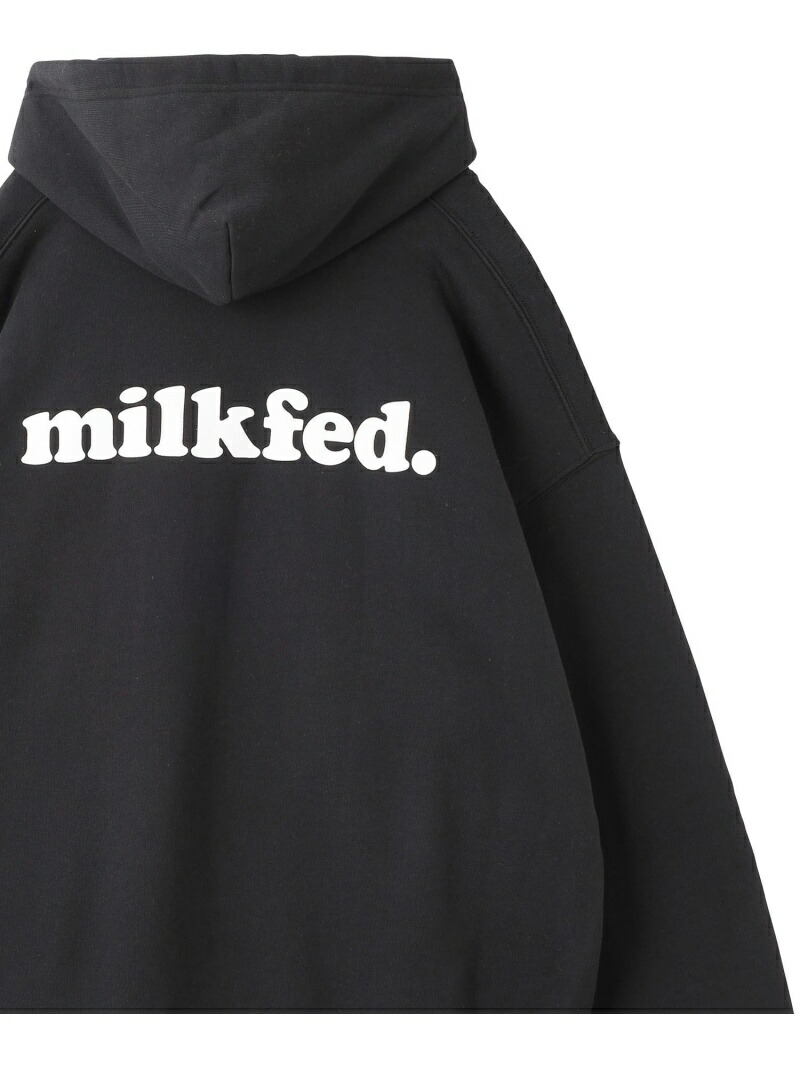 【楽天市場】COOPER WIDE SWT HD MILKFED. ミルクフェド トップス パーカー・フーディー ブラック グレー ブルー ピンク ベージュ【送料無料】[Rakuten ...