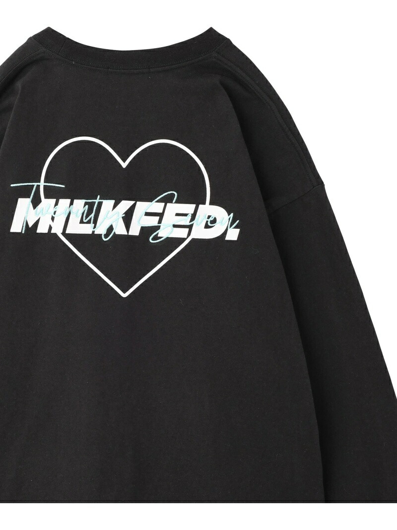 【楽天市場】LINE HEART WIDE LS T MILKFED. ミルクフェド トップス カットソー・Tシャツ ブラック ブルー ホワイト【送料無料】[Rakuten Fashion ...