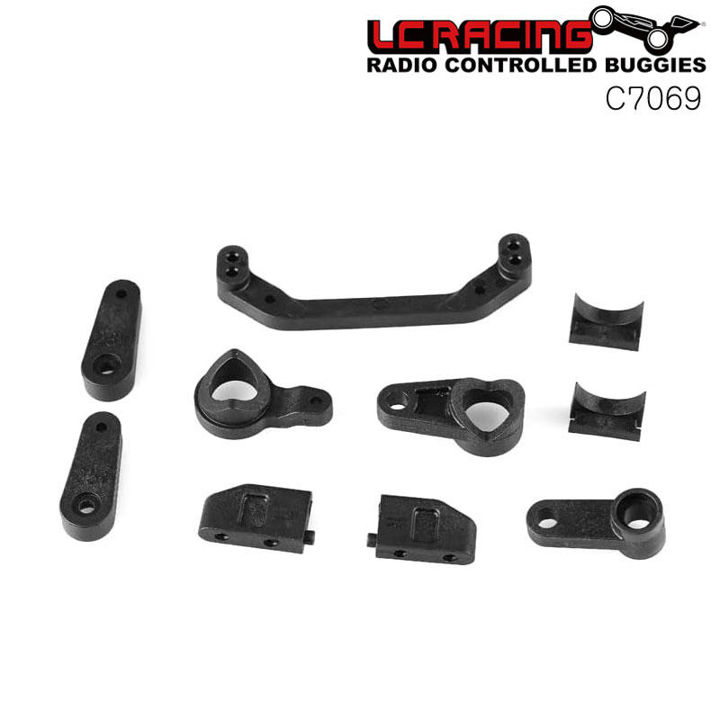 【楽天市場】LC RACING RCカー C7069 サーボセーバー ステアリングプレート サーボアーム サーボマウント センターバルクヘッド ...